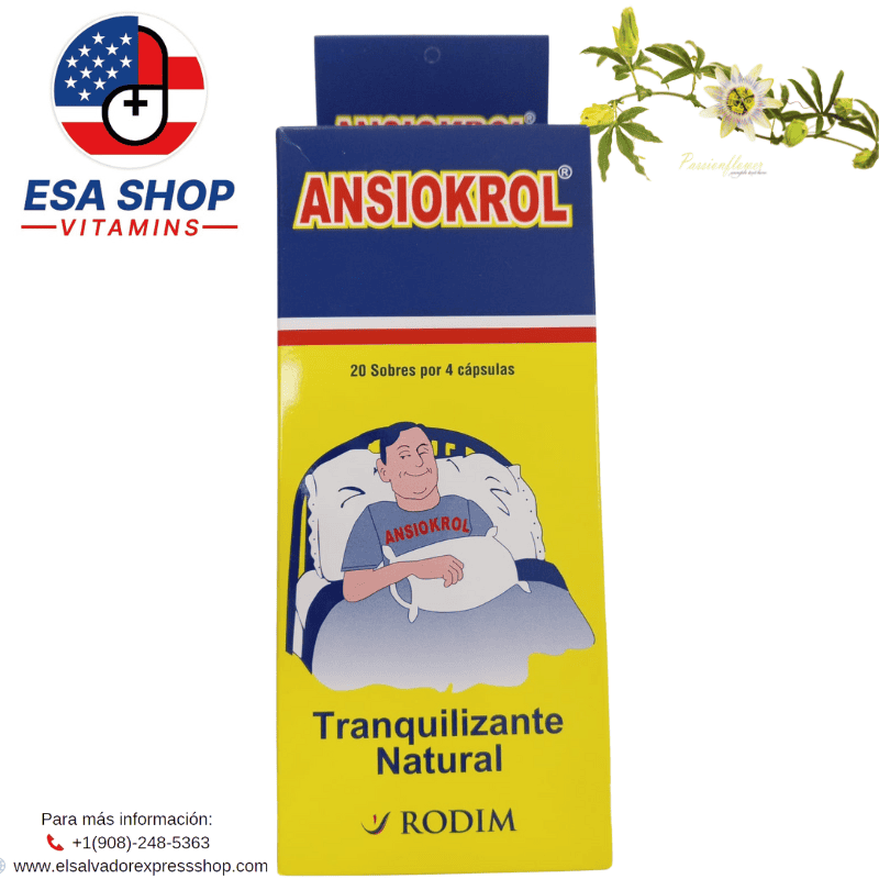 ANSIOKROL X 80 CAPSULES - EL SALVADOR EXPRESS SHOP
