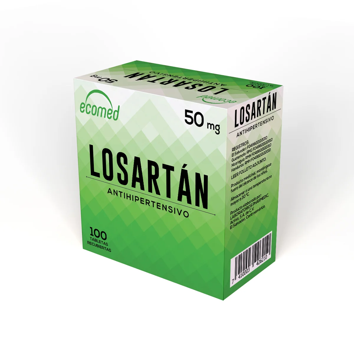 LOSARTAN 50 MG X 100 TABLETAS - ESA SHOP VITAMINS